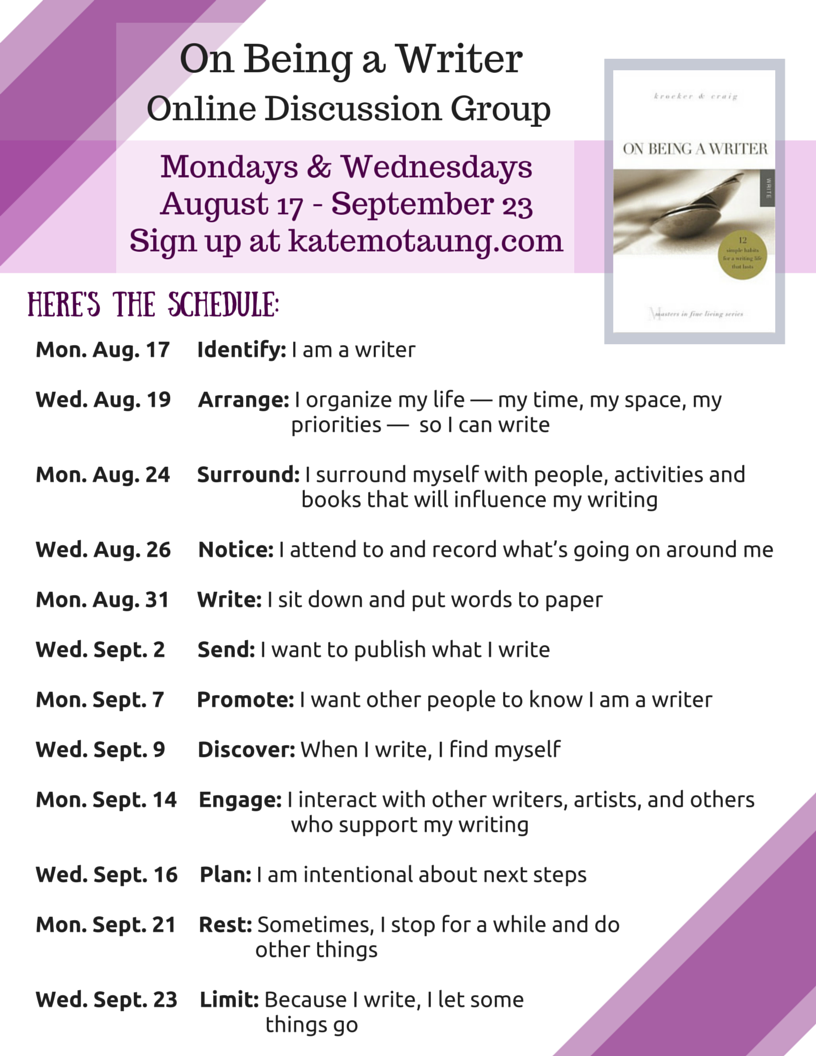 on being a writer :: online discussion group
