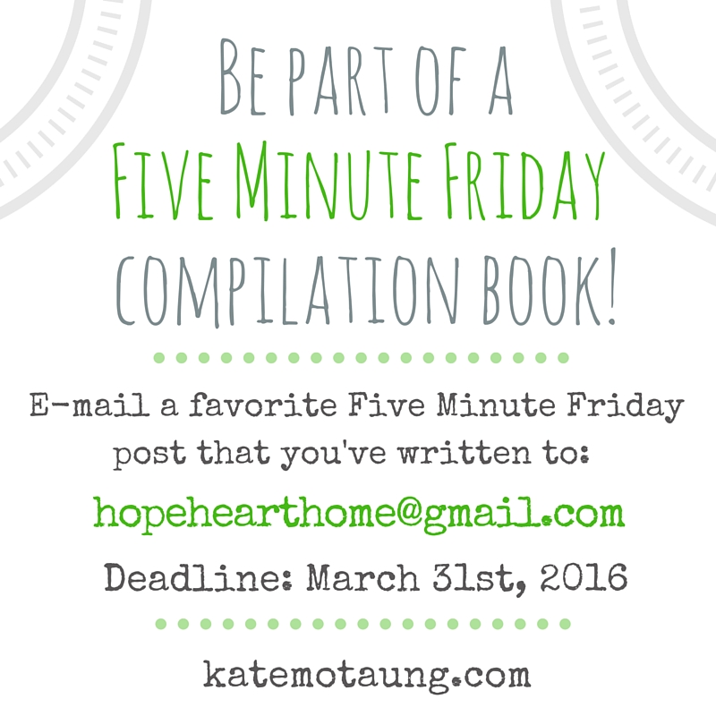 five minute friday :: surprise